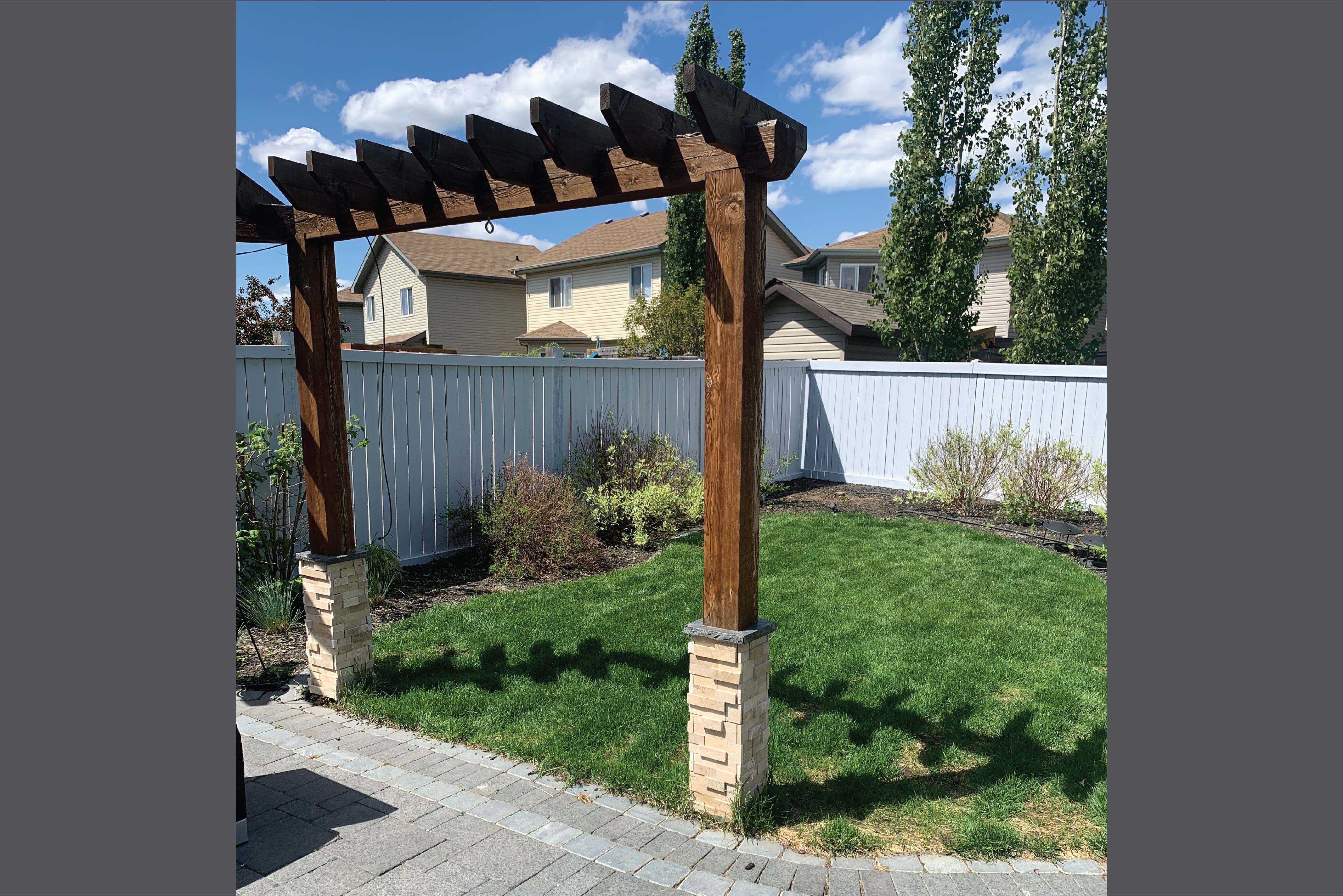 Pergola - Evolve Painting Edmonton - Edmonton Painters